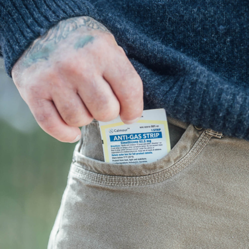 Calmour Anti-Gas Strips | Convenient Quick-Dissolving Option